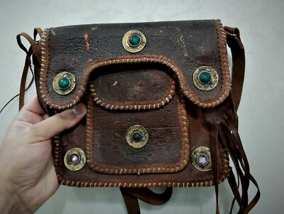 Rare Ancient Berber Tribal Leather African Bag Purse Moroccan Amazigh ...