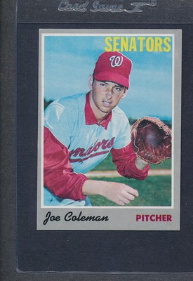 1970 Topps #127 Joe Coleman Senators EX *934 | eBay