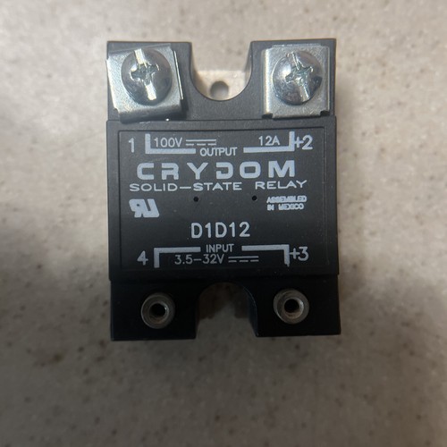 Crydom Solid State Relay SSR D1D12 12A at 100V 3.5-32V Input Tested 100 ...
