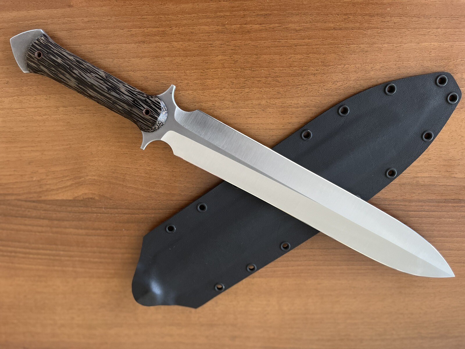 RS Knifeworks RSK Gladius Custom Short Sword EDC Rare AEB-L Black Palm ...