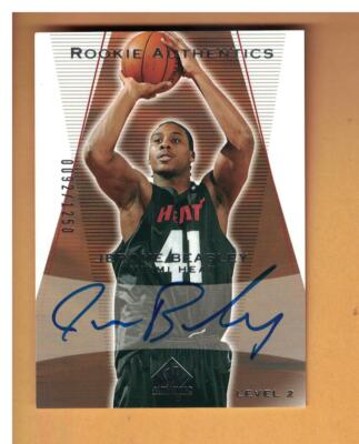 Jerome Beasley 2003-04 AUTOGRAPHED SP AUTHENTIC ROOKIE CARD MIAMI HEAT ...