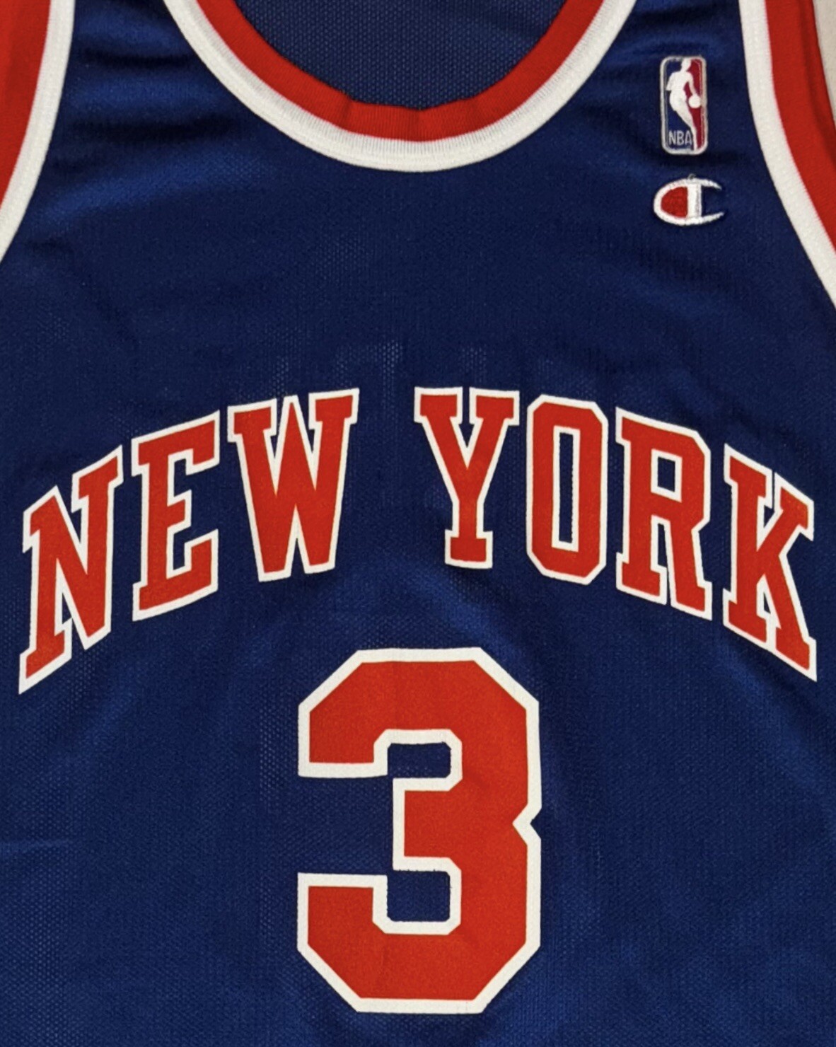 Vtg 90s Champion NBA New York Knicks John Starks Rare Basketball Jersey ...