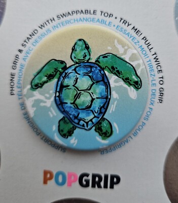 Popsockets Grip Stand with Swappable Top for Cell Phones Sea Turtle ...