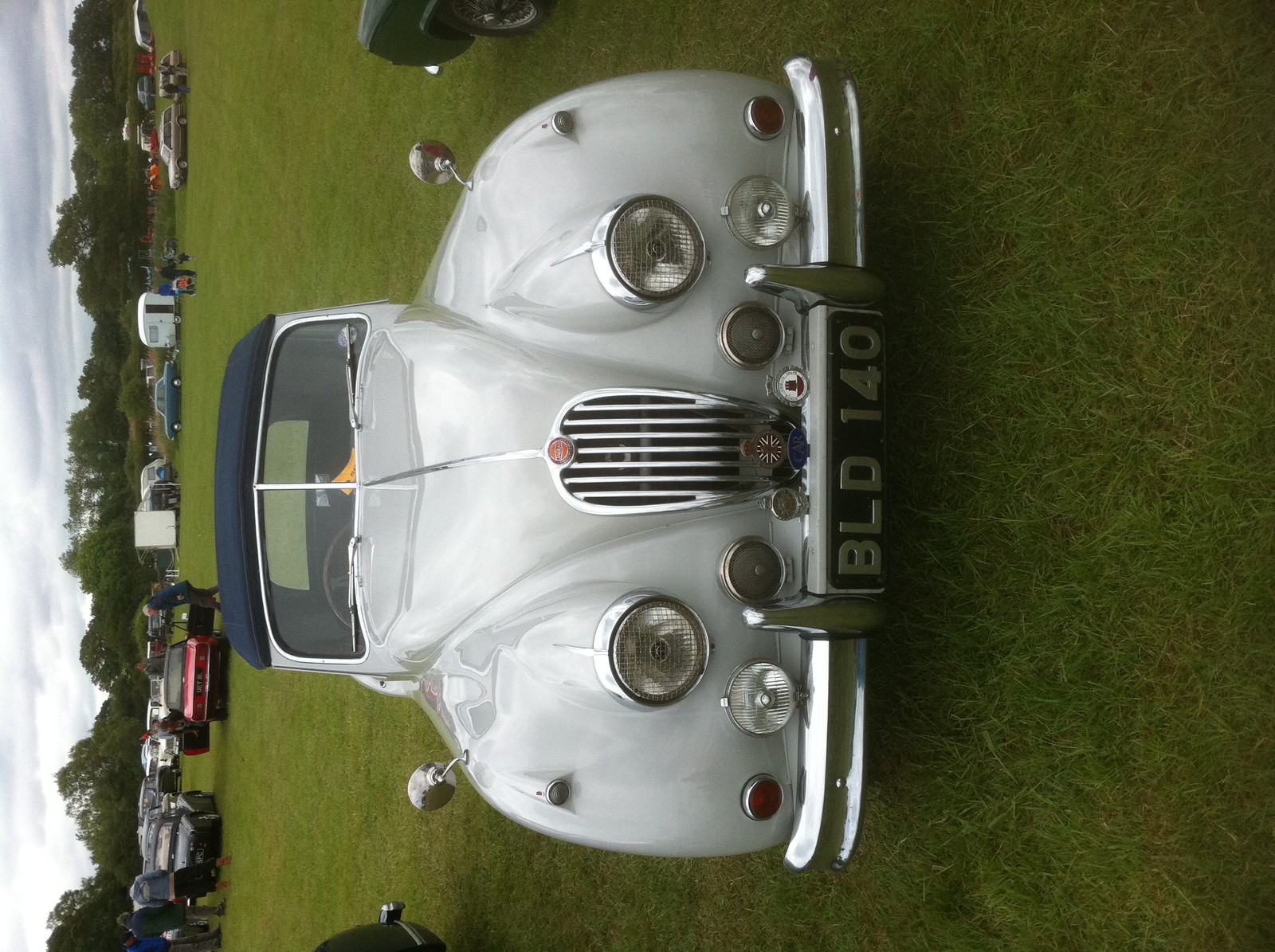 Pair CONVEX Stainless Steel Wing Mirrors Morris Minor Ford Consul ...