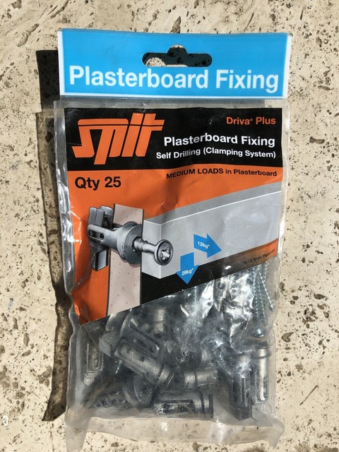 10 X SPIT Tp12 Driva Plus Metal Self Drilling Plasterboard Twist ...