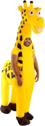 Giant Giraffe Inflatable Costume Adult Funny Animal Blow Up Suit ...