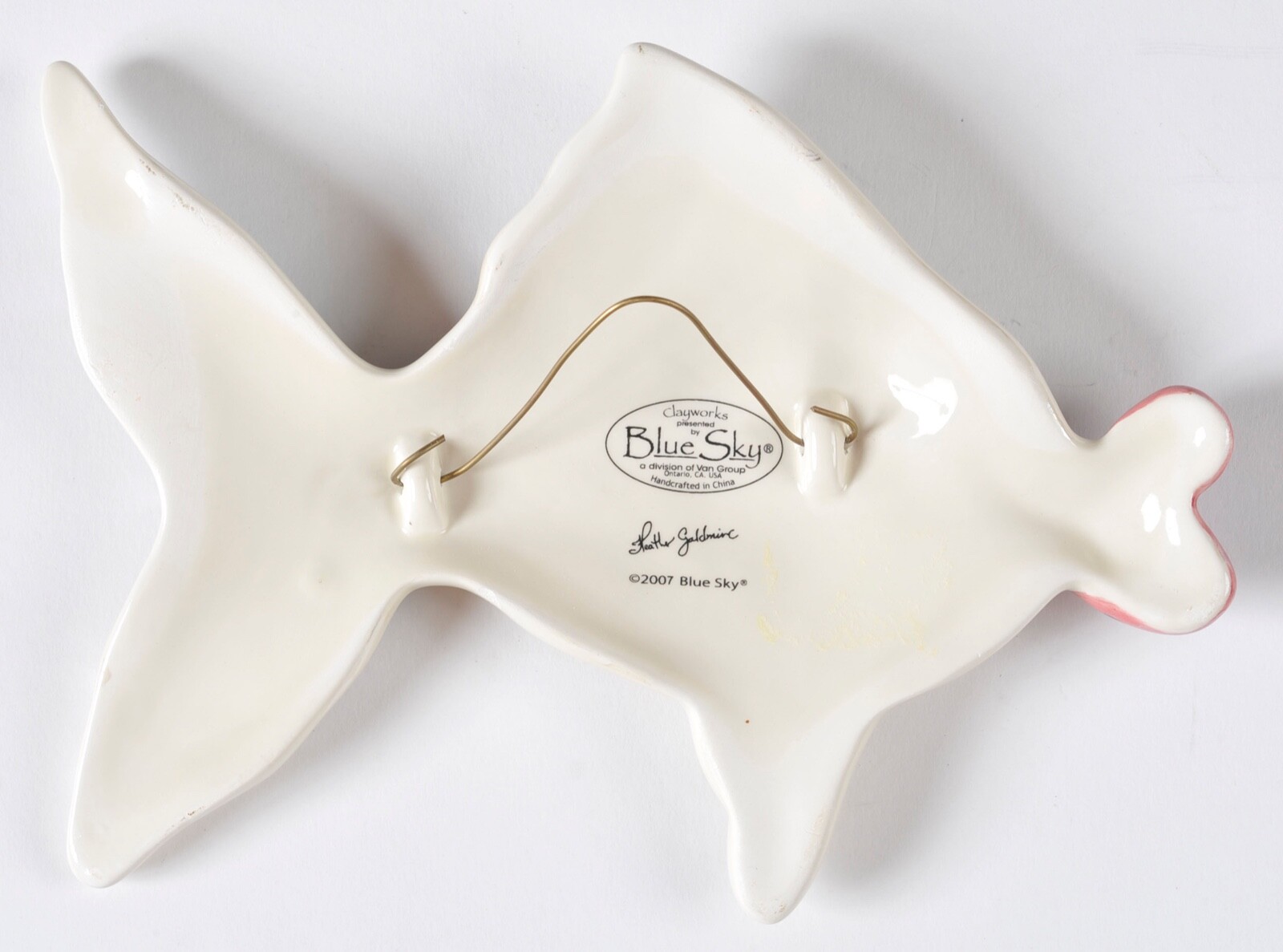 Blue Sky Clayworks Kissy Fish Wall Hanging Lot of 2 Heather Goldminc ...