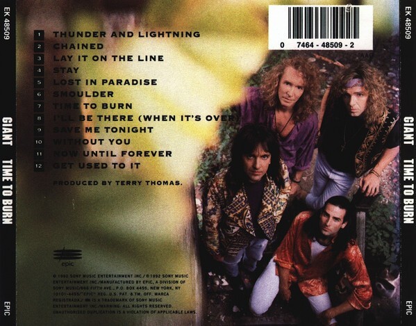 Giant – Time To Burn CD 1992 (Epic) [of White Heart] 74644850925 | eBay