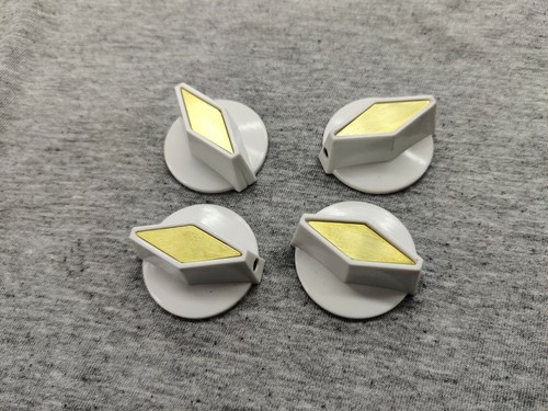 4 pcs set white/golden tv - cooker style knobs John Lennon for ...