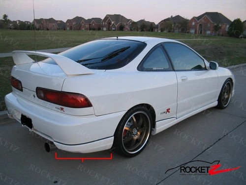 98-01 Acura Integra Type R Style Rear Corner Bumper Lip Valance FRP USA ...