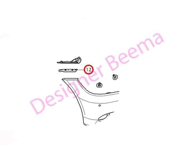 Genuine BMW 51117134098 Insert Bumper Front Right E90 E91 for sale ...