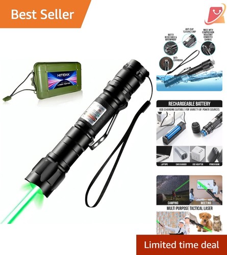 High Power Laser Pointer Green Rechargeable Long Range with Carrying Case | eBay