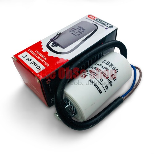 Wired 3uf MTD Capacitor CBB60 Cap for Induction Motors/Engines Start ...