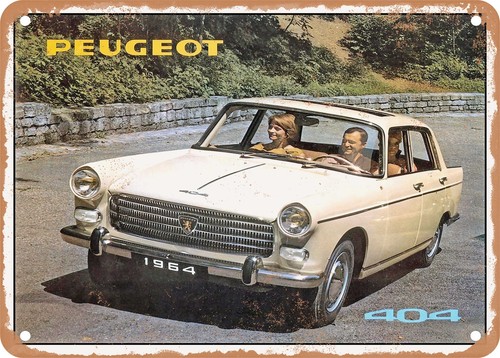 METAL SIGN - 1964 Peugeot 404 Vintage Ad | eBay