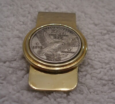 Vintage Silver Issue 2gr .999 Fine Silver 1776 President Golden Color ...