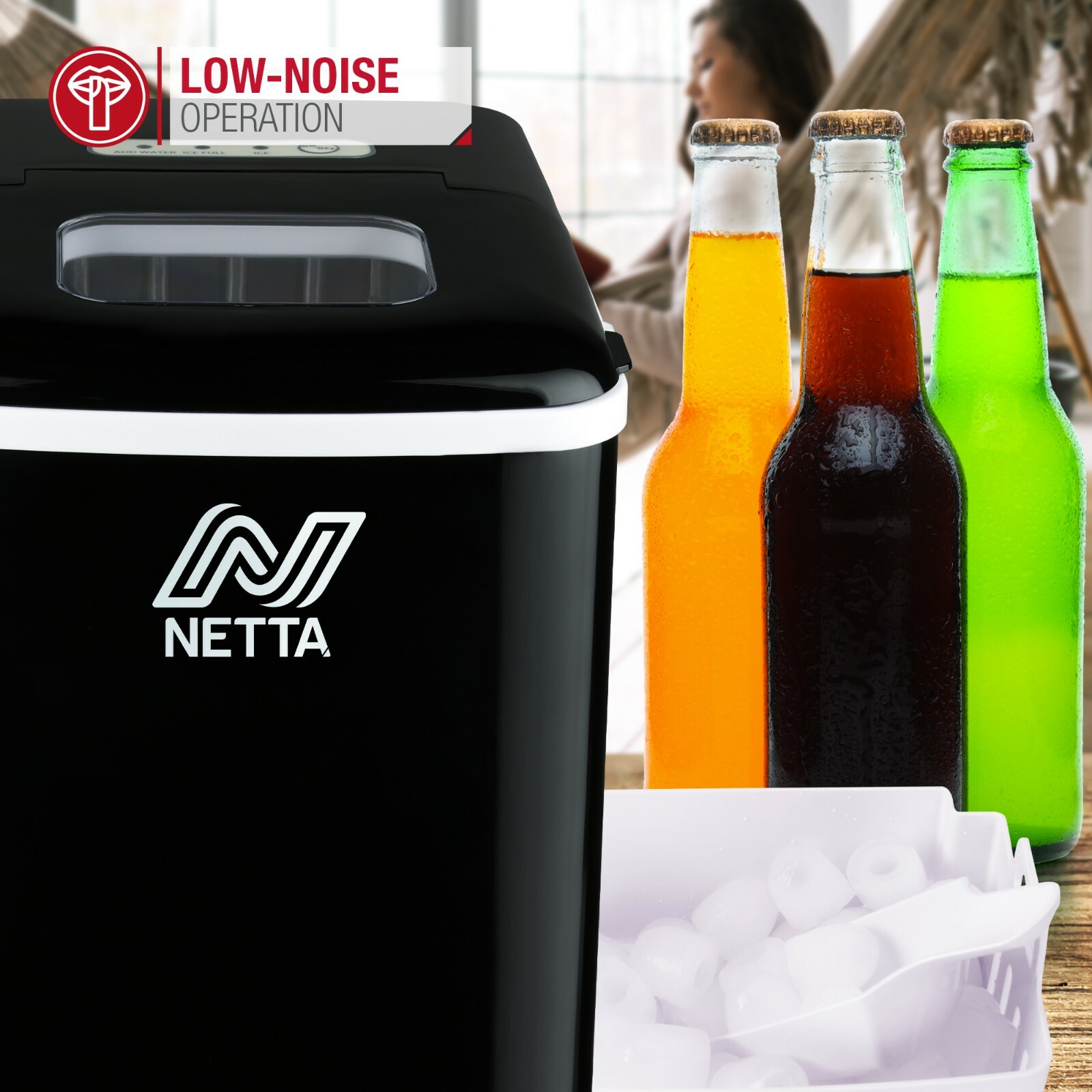 Netta 12kg Portable Ice Maker Machine - Black for sale online | eBay