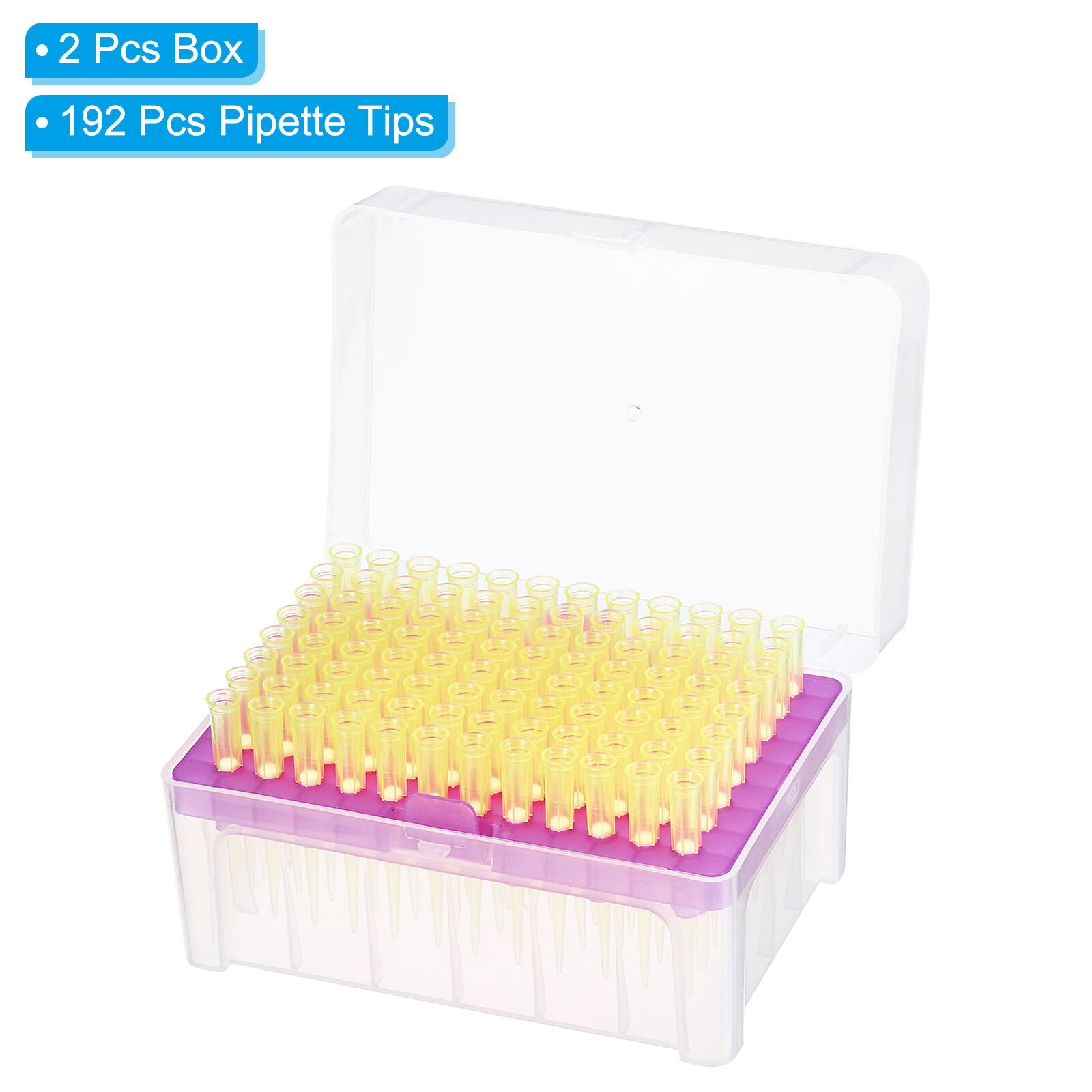 100ul PE Filtering Pipette Tips, 2 Sets 96 Tips/Rack(Purple), Yellow | eBay