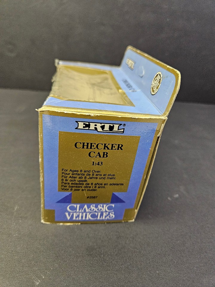 ERTL Checker Cab Classic Vehicle Diecast Model 1/43 NIB Vintage | eBay