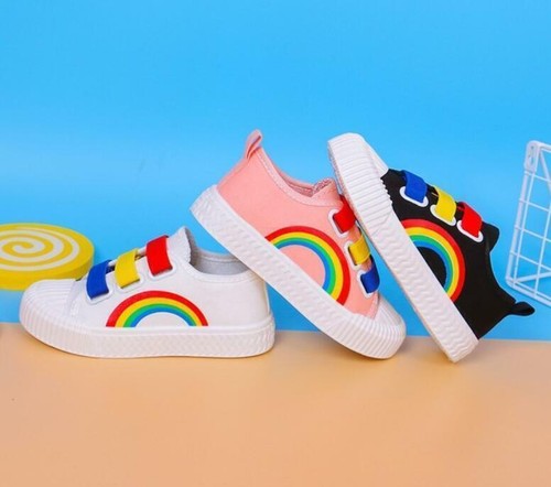 Rainbow Children canvas Shoes Trainers Sneaker Boys Girls | eBay UK