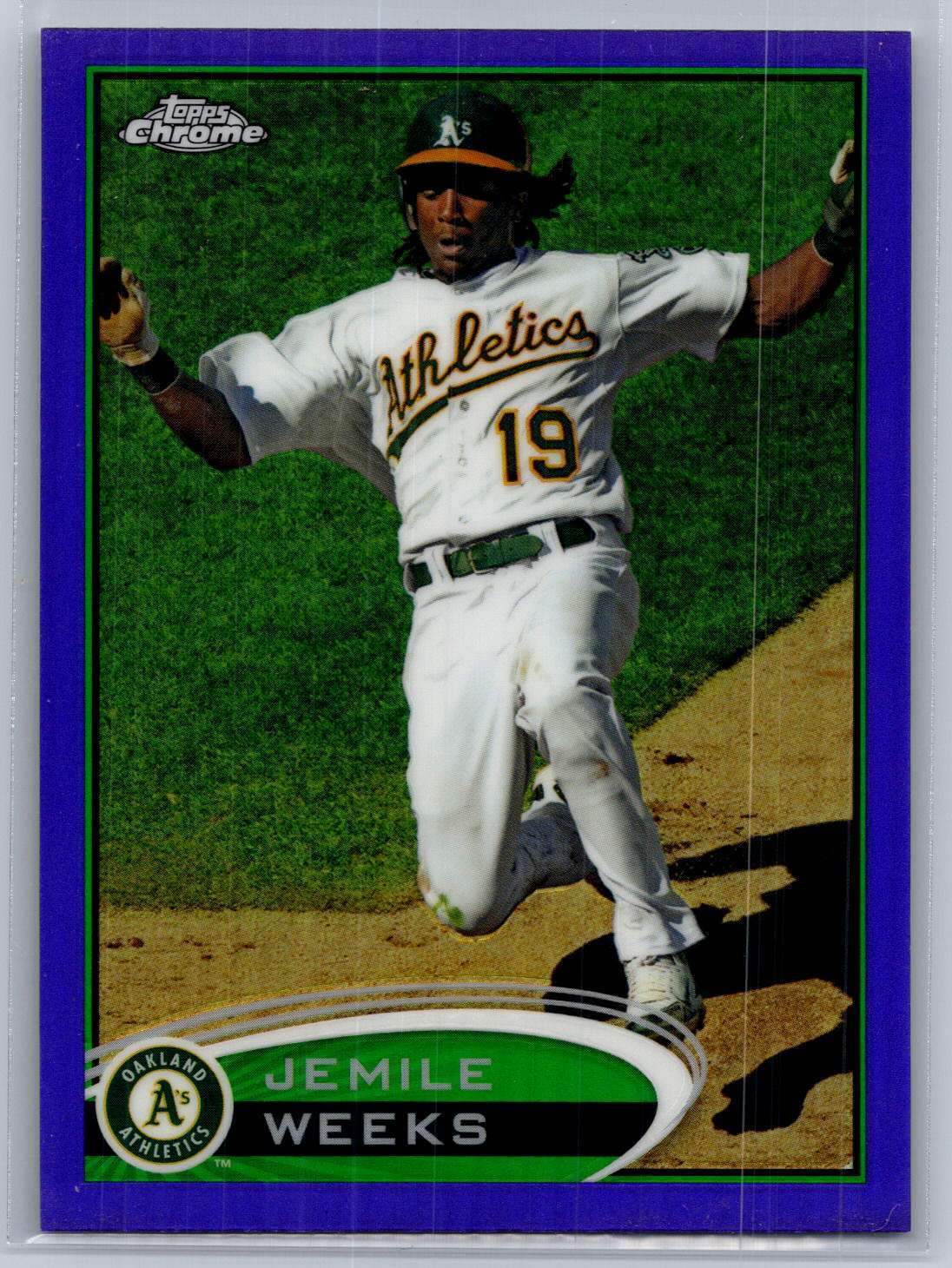 2012 Topps Chrome #99 Jemile Weeks A's Orange Refractors | eBay