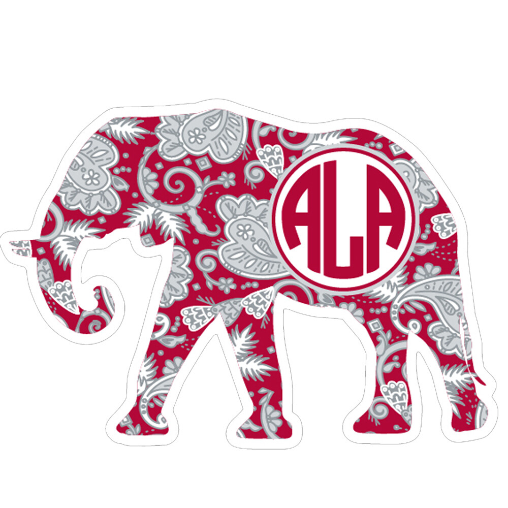 Bama Elephant University Of Alabama Elephant Art Print |5X7