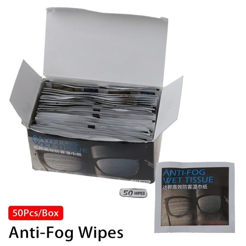 50Pcs/box Individually Wrapped Anti-Fog Wipes Lens Wipes for Glasses ...