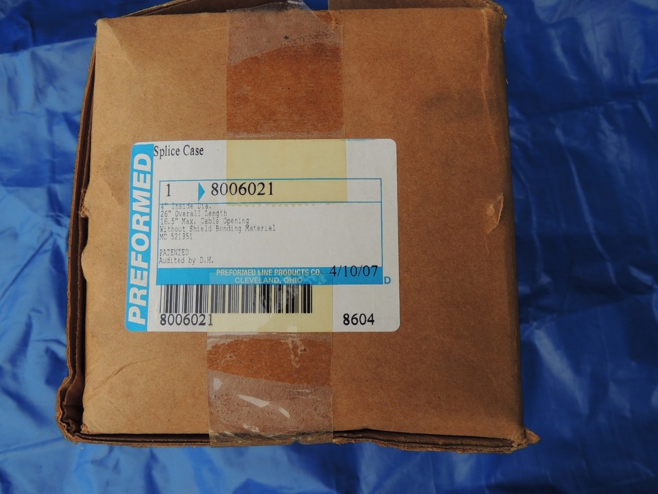 PLP PREFORMED LINE PRODUCTS 8006021 4X25 STAINLESS STEEL SPLICE CASE ...