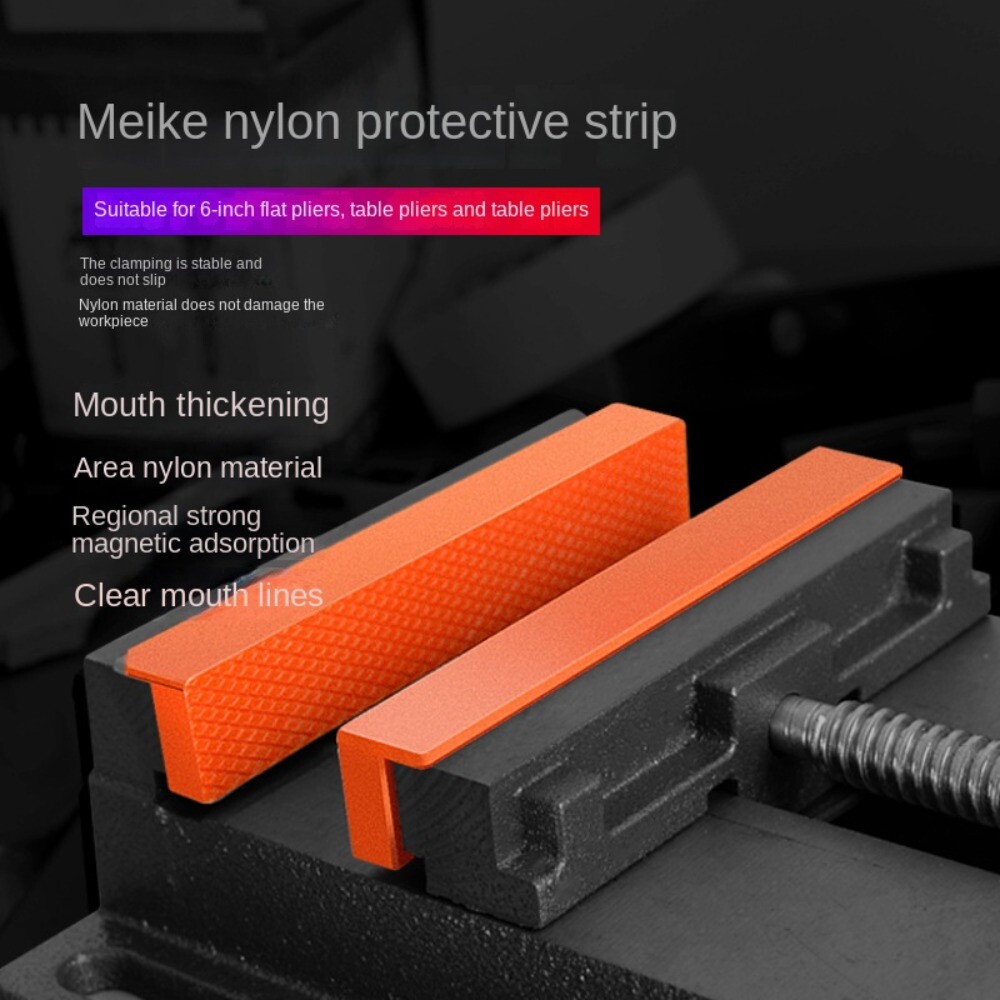 2 Pcs Jaw Pads Magnetic Jaw Rubber Hot Sale Protective Strip | eBay