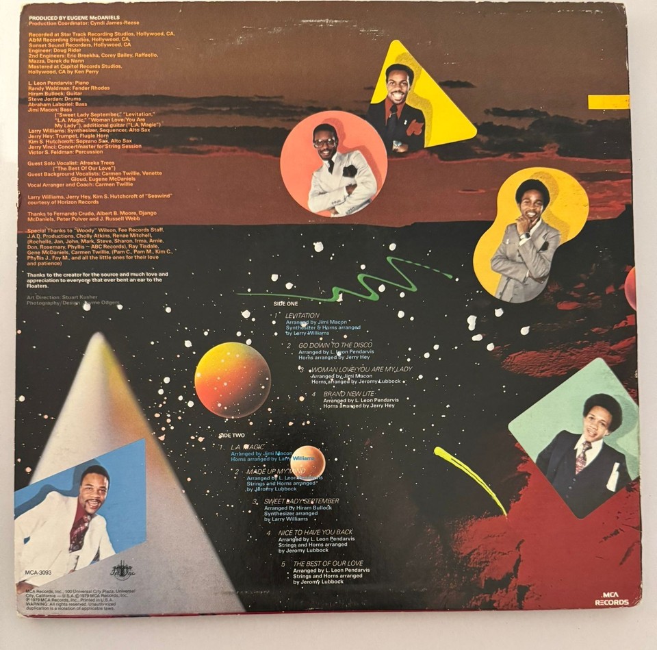 THE FLOATERS – FLOAT INTO THE FUTURE - VINYL LP BLACK 1979 MCA - VG+ ...