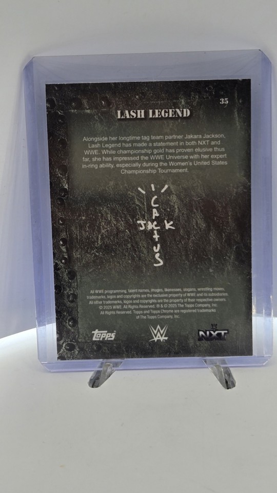 2025 Topps Chrome WWE X Cactus Jack - Lash Legend #35 Speckle Refractor ...