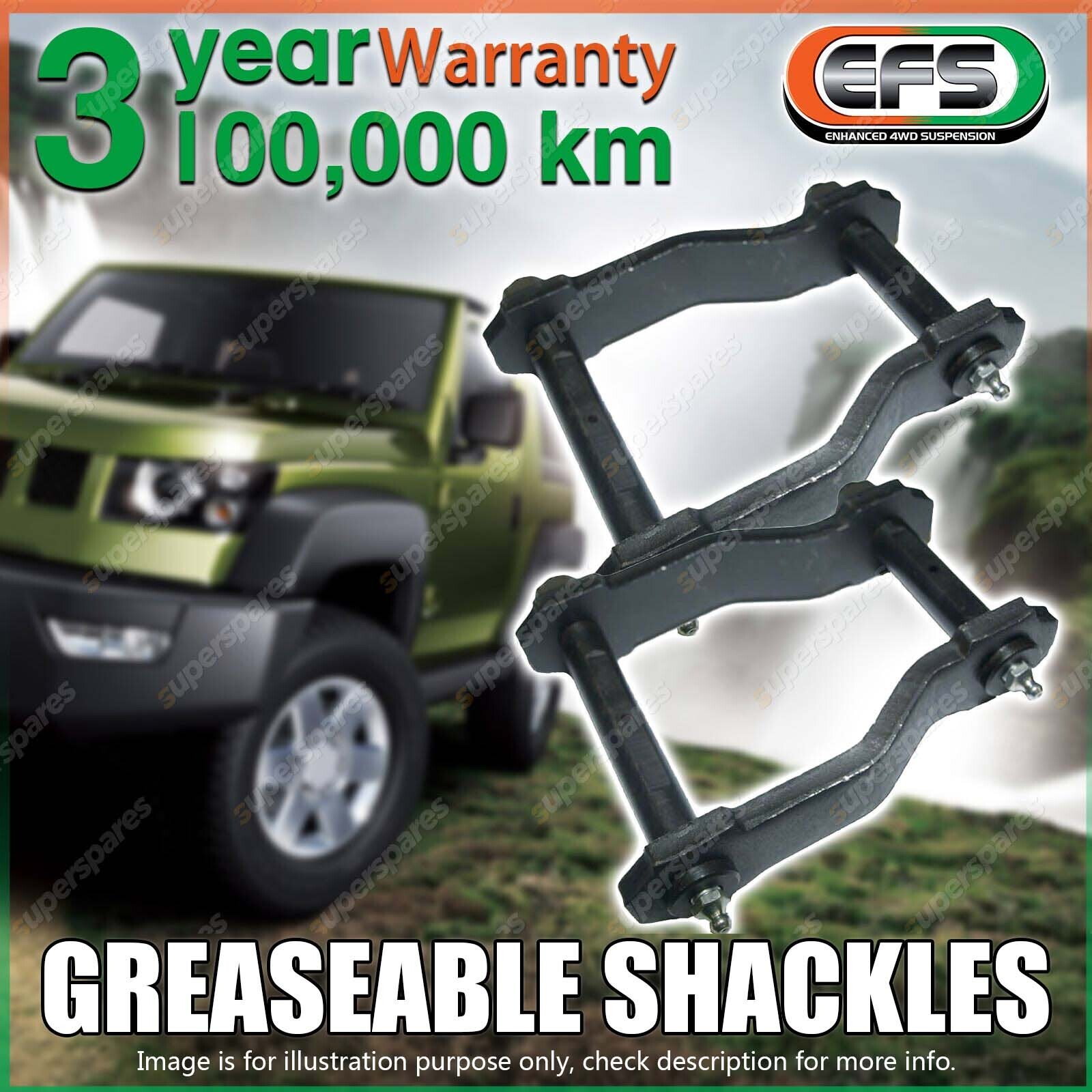 Front EFS Leaf Springs Shackles for Toyota Hilux 4WD Leaf Front Axle ...
