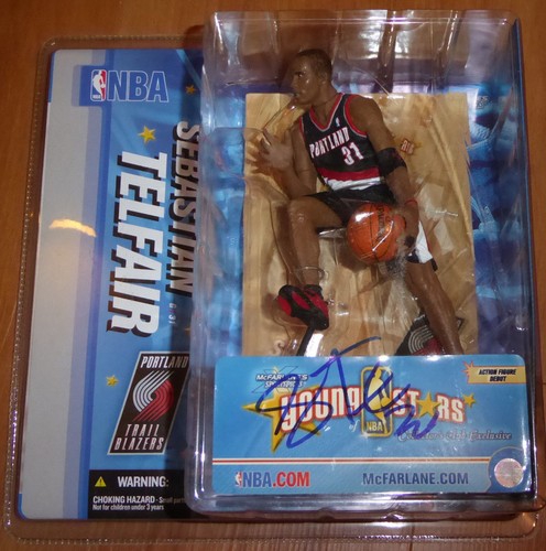 Sebastian Telfair Signed NBA McFarlane Basketball Figure Autographed ...