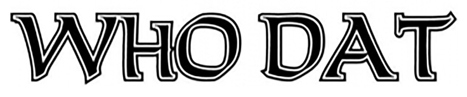 New Orleans Saints WHO DAT Window Sticker Vinyl Decal any size any ...