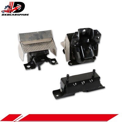 3PC Engine & Trans Mounts Set for 2007-2014 Chevrolet GMC Cadillac Auto ...