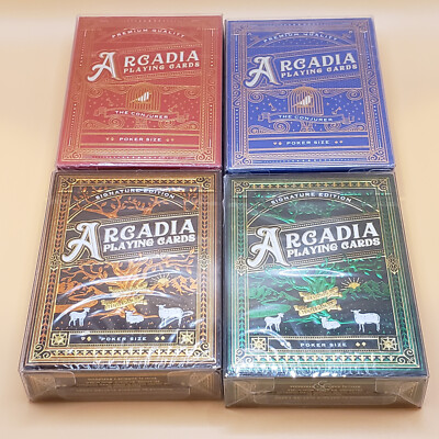 Arcadia Playing Cards - Signature Edition & The Conjurer Sets - 4 Decks ...