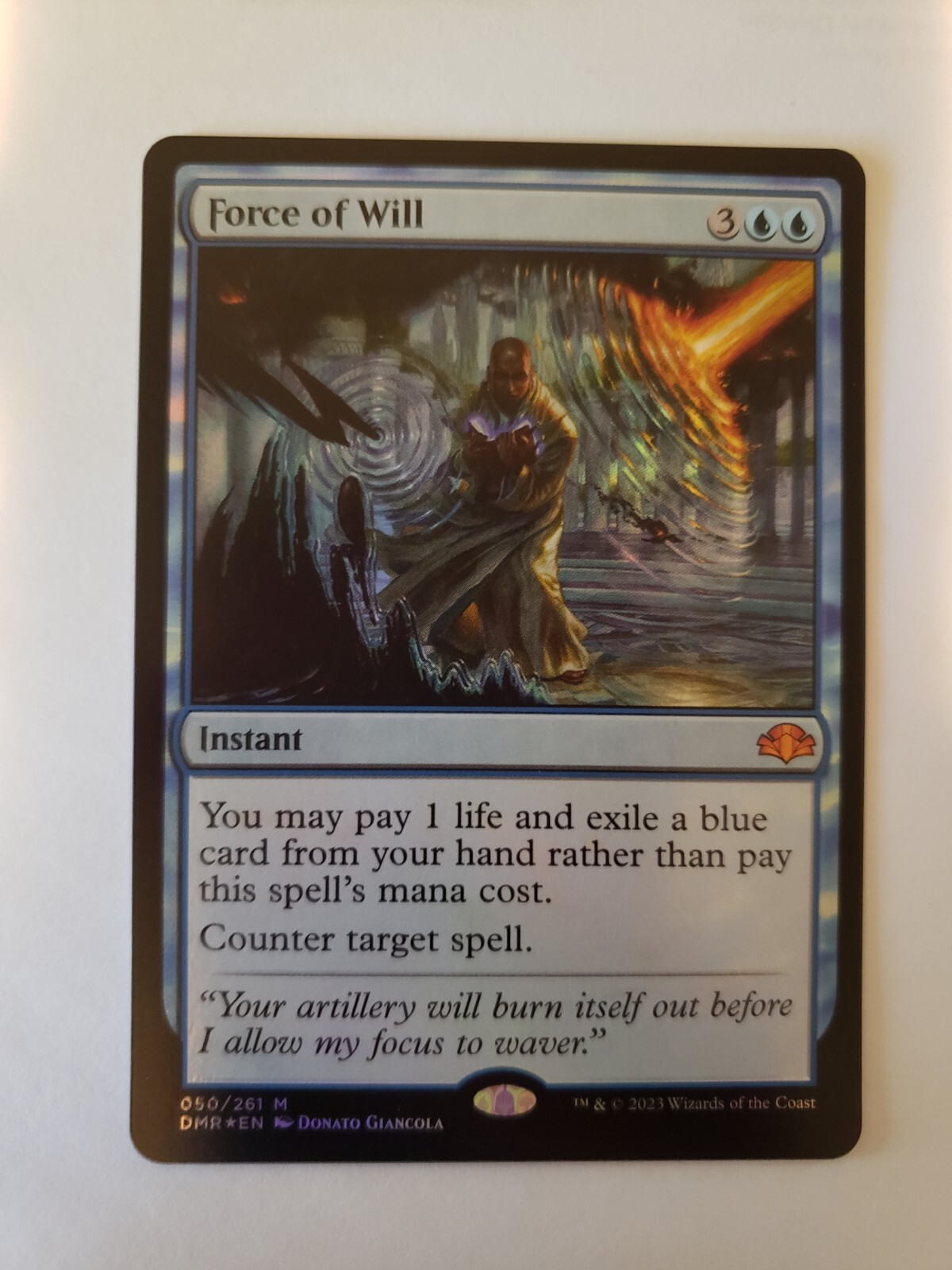 MTG Force of Will Dominaria Remastered NM Magic The Gathering # 50 ...