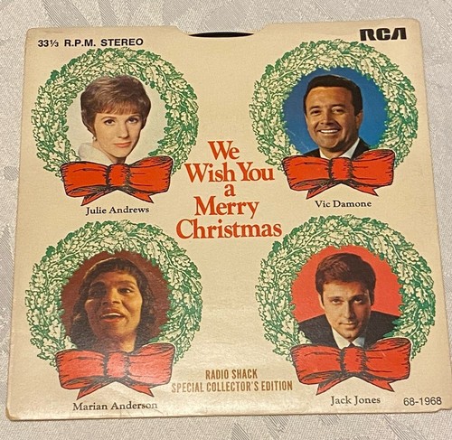 Record 45 “We Wish You A Merry Christmas” RADIO SHACK Special Edition ...