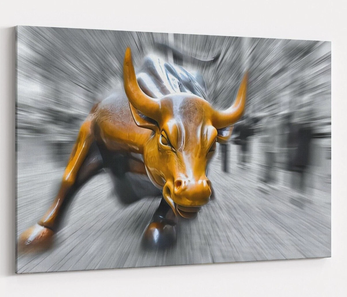 Charging Bull Painting