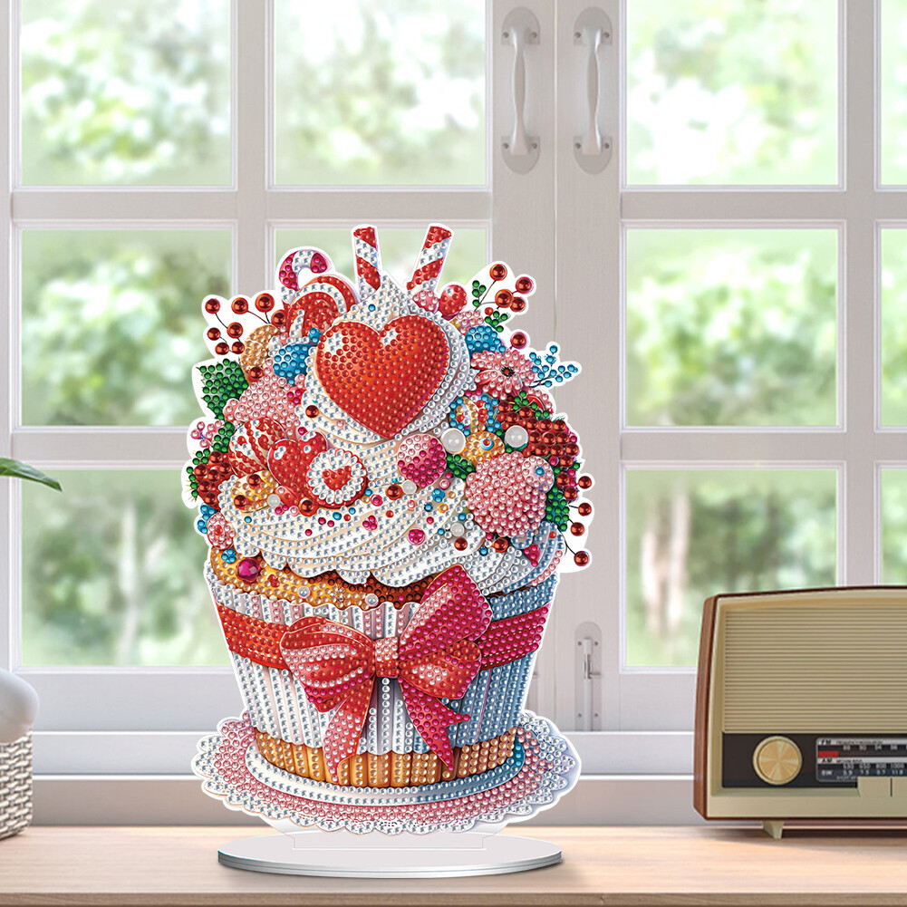 Heart Dessert DIY Diamond Painting Desktop Decoration for Office ...