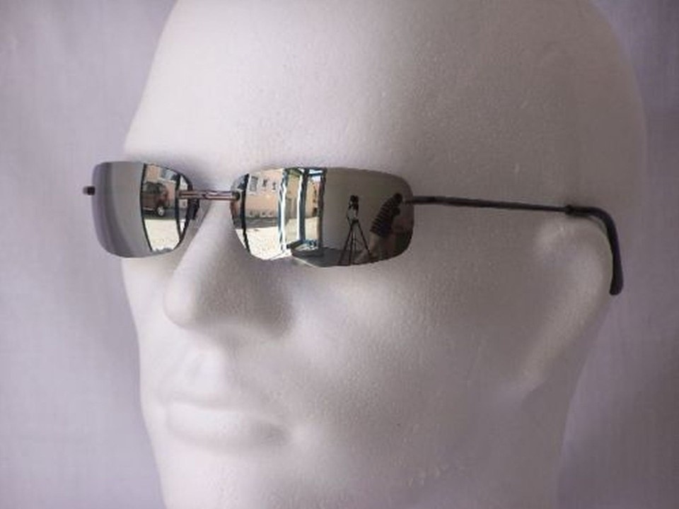 Agent Smith Matrix Style Sunglasses Mirror Lens Vision 1980MIX | eBay UK