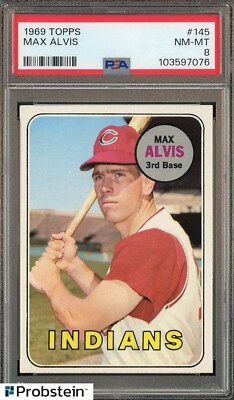 1969 Topps #145 Max Alvis Cleveland Indians PSA 8 NM-MT | eBay