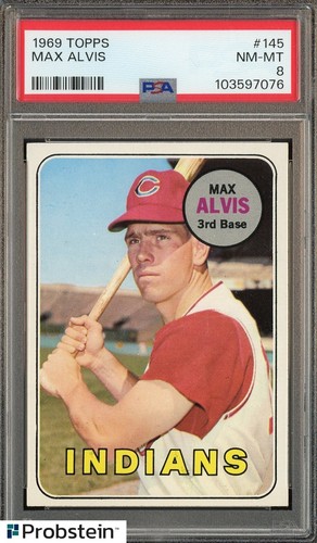 1969 Topps #145 Max Alvis Cleveland Indians PSA 8 NM-MT | eBay