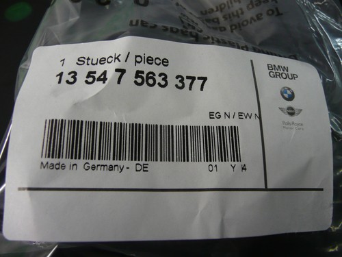 NEW GENUINE BMW THROTTLE HOUSING ASSY GASKET 13547563377 | eBay