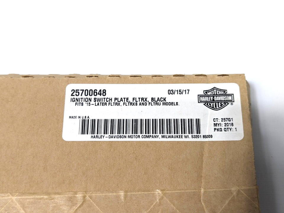 2015-2023 Harley-Davidson Road Glide FLTR Ignition Switch Plate Black ...