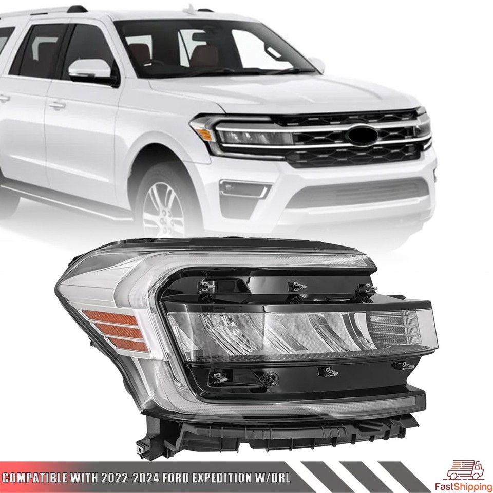 Full LED Headlight Headlamp w/ DRL For 2022-2024 Ford Expedition Left ...