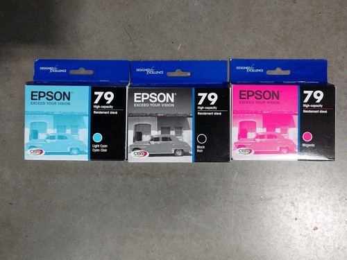 Epson 79 High-capacity Ink Cyan ,Black ,Magenta | eBay