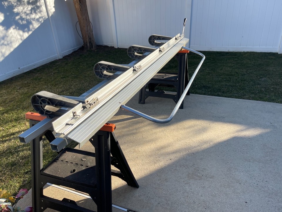 Tapco 8ft 6 inch Aluminum Siding Trim Brake / Break with Saw Horses ...