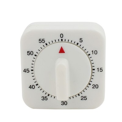 2.4x2.4x1.3-Inch 60 Mins Mechanical Kitchen Timer Square Pendulum Clock ...