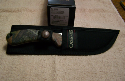 Case xx Caliber Hunter Ridgeback Fixed Blade Knife Camo Zytel 18336 ...
