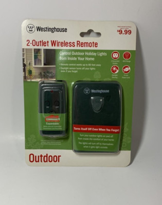 Westinghouse 2 Outlet Wireless Remote Control Holiday Outdoor Lights ...